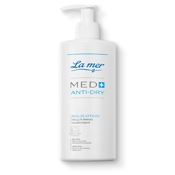 Med+ Anti-Dry Salzlotion | Mindert Juckreiz und Rötunge
