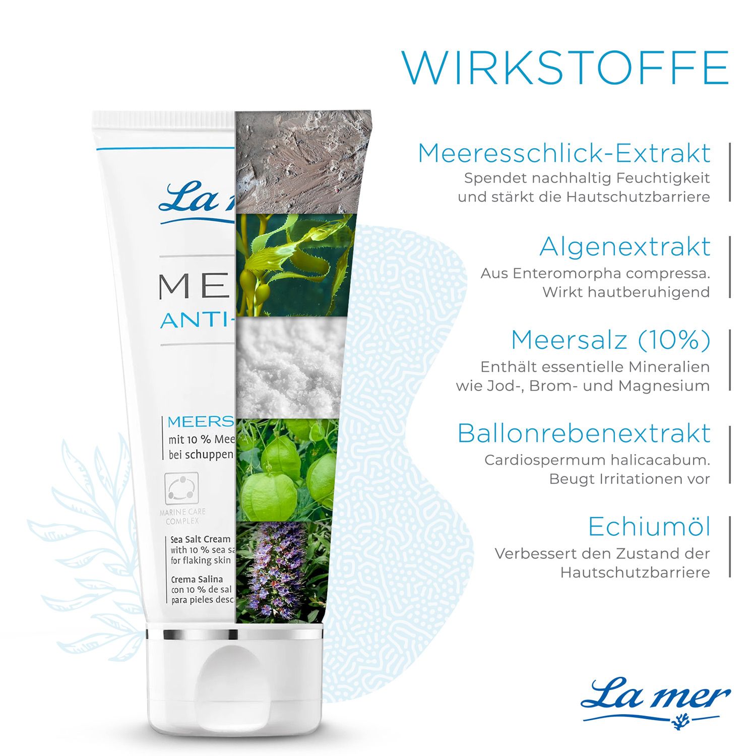 Med+ Anti-Dry Meersalzcreme | Bei schuppender Haut | Gegen Rötungen