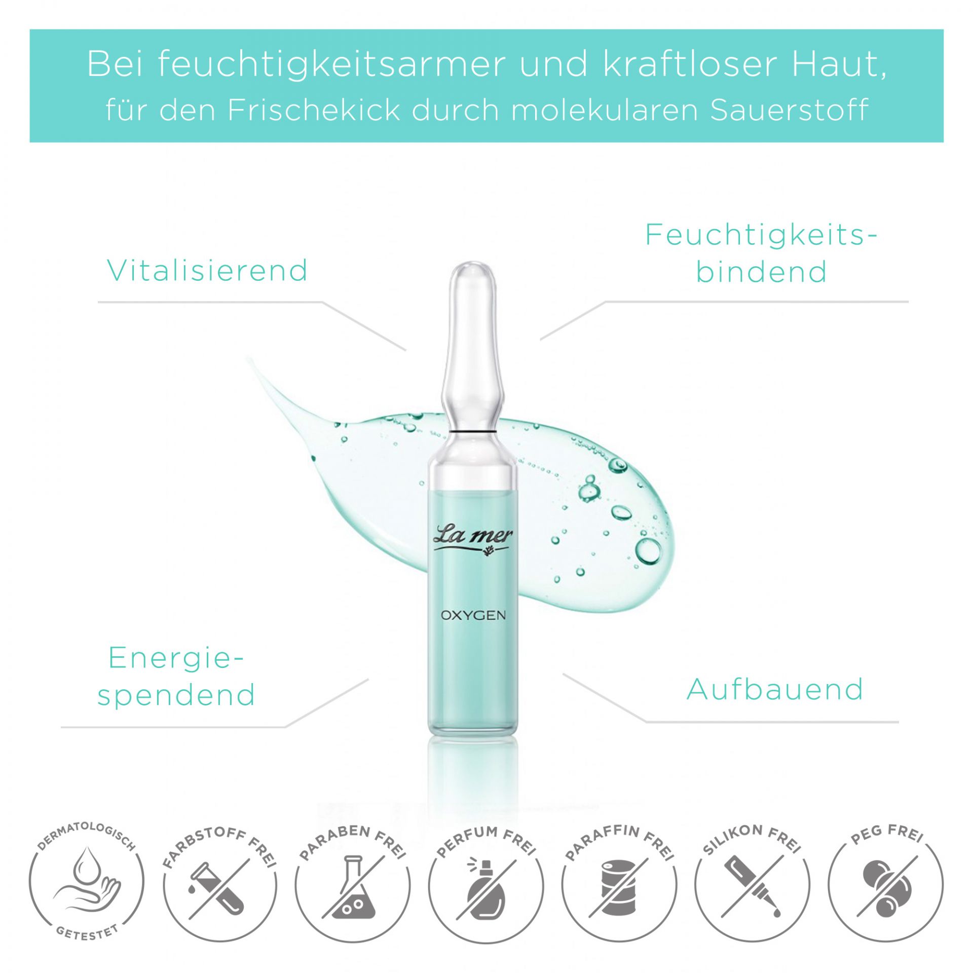 Ampulle Oxygen: bei kraftloser Haut
